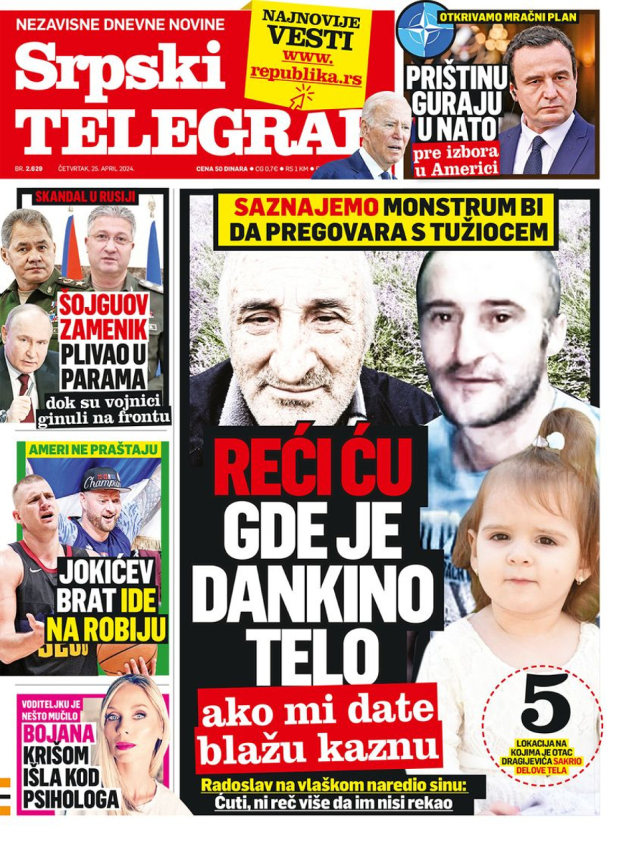 Novine: "Srbiji otimaju KiM, a Srpskoj ustavna prava"; "Broj resora u ...