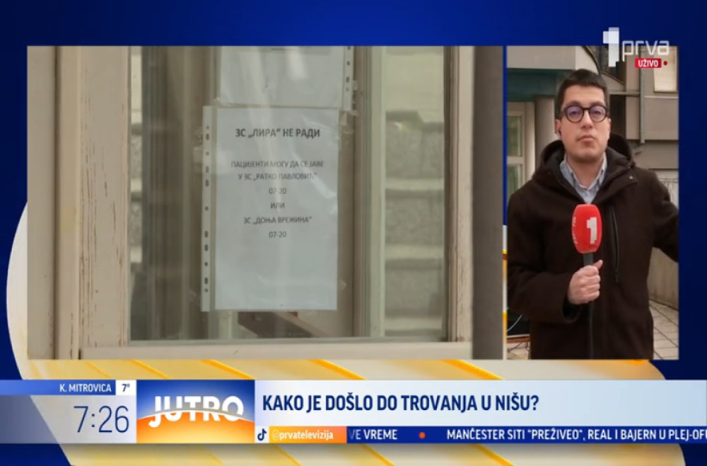 Ovo je razlog trovanja u Nišu: Poznati najnoviji detalji - B92