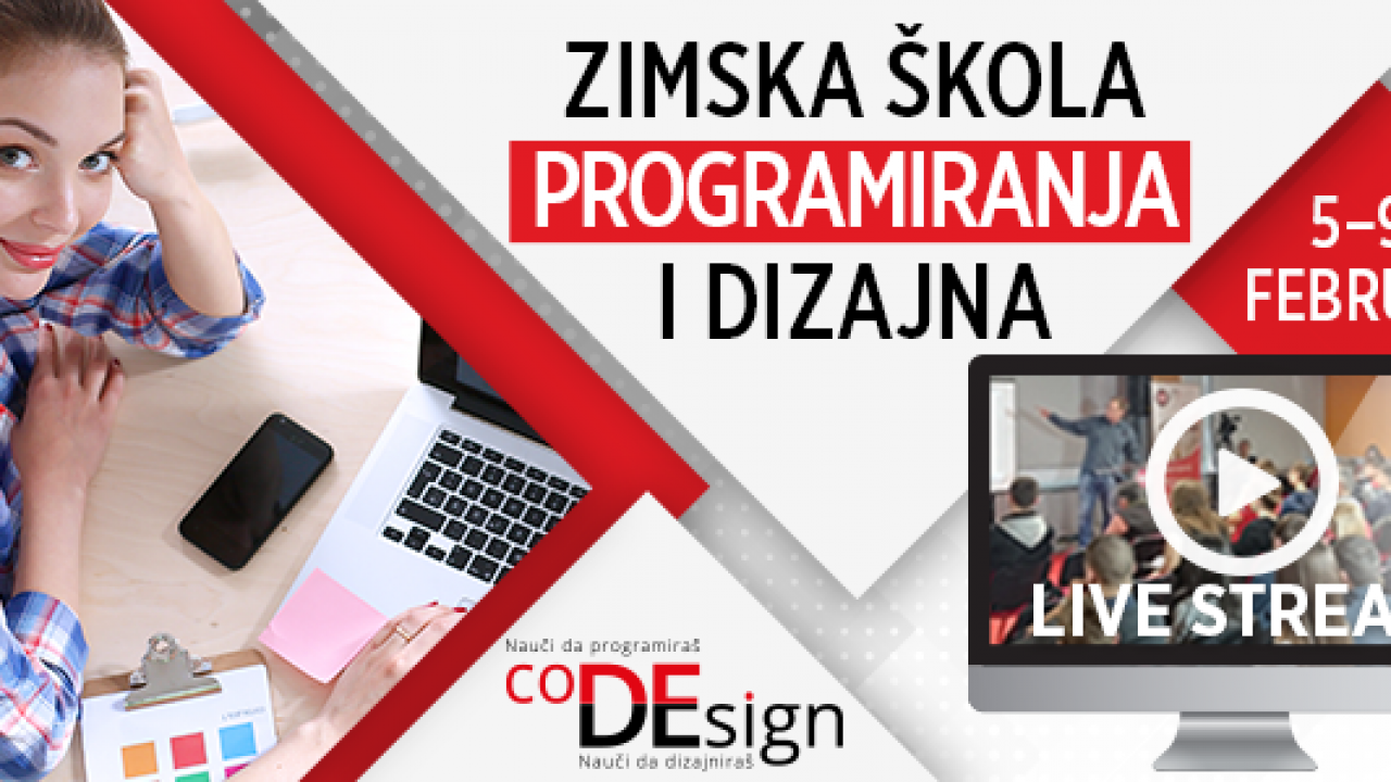 Pratite Live stream Zimske škole programiranja i dizajna - B92