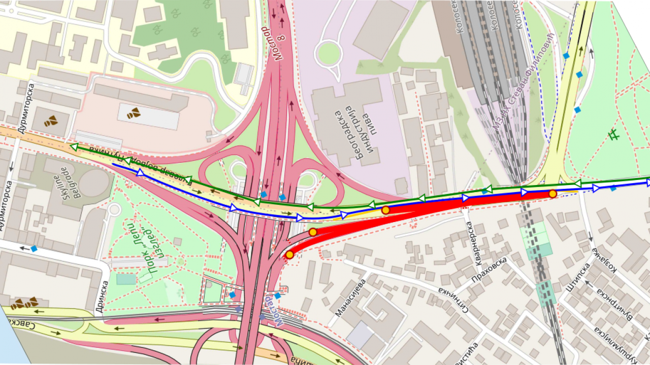Radovi u Bulevaru vojvode Putnika – zatvara se jedna kolovozna traka ...