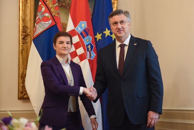 Brnabić se sastala sa Plenkovićem u Zagrebu FOTO/VIDEO - B92