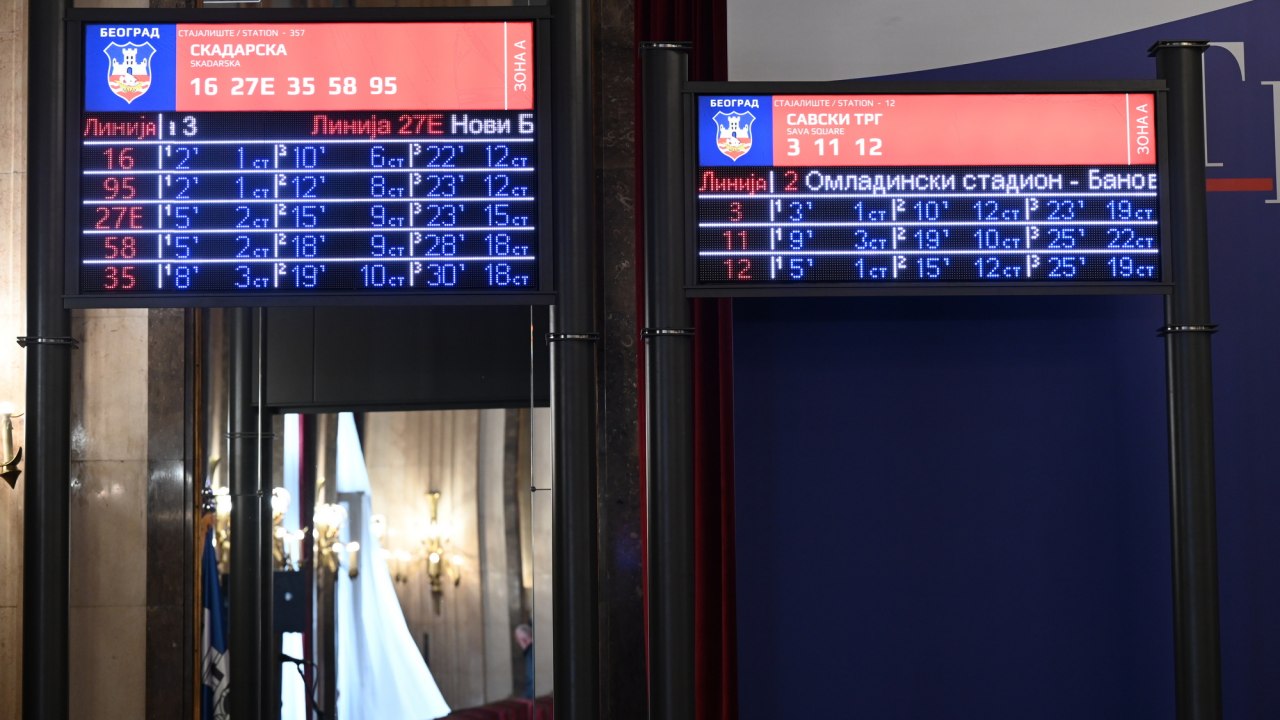 Do kraja novembra – na stanicama nove info table - Beograd - Društvo ...