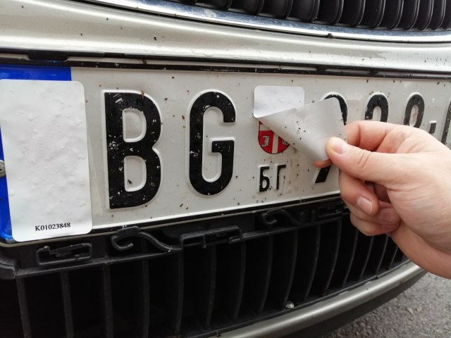 It was approved: No more stickers on license plates from Serbia - B92
